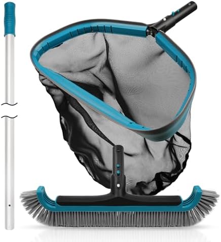 Amazon.com : POOLWHALE Swimming Pool Cleaning Kit - Aluminum Frame ...