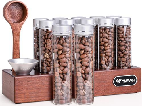 Amazon.com: Ulimitada Coffee Bean Storage Tubes, 6 Tubes Single Dose ...