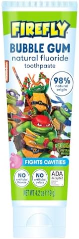 Amazon.com: Firefly Kids Anti-Cavity Natural Fluoride Toothpaste, TMNT ...