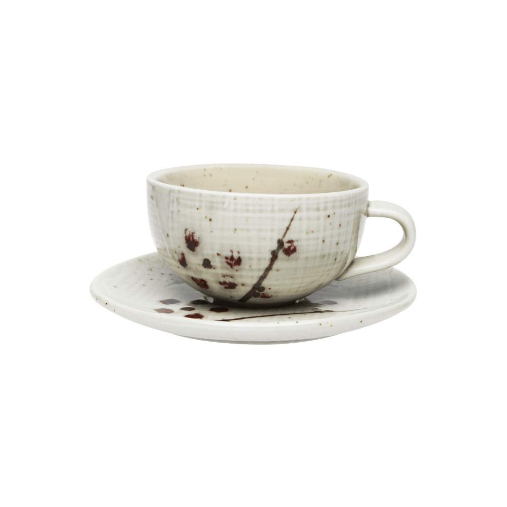 Buy HomeStop Harissa Splash Cup & Saucer (Off White_Free Size) Online ...
