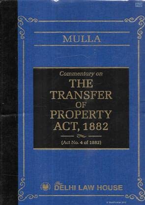 Buy The Transfer of Property Act 1882 [Hardcover] Mulla Book Online at Low Prices in India | The ...