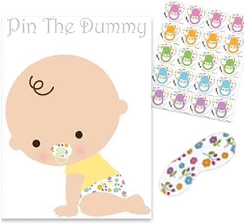 Pin The Dummy On the Baby Game 35 Players Baby Shower Game Blindfold ...