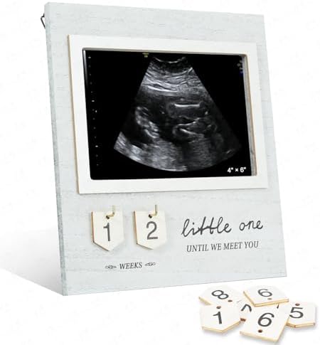 Amazon.com: Homeny Baby Countdown Ultrasound Photo Frame, Pregnancy ...