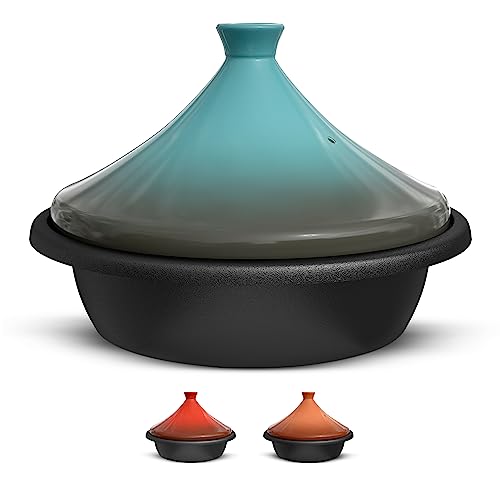 Kook Moroccan Tagine, Enameled Cast Iron Cooking Pot, Tajine with ...