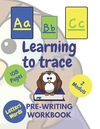 Learning To Trace Pre-Writing Workbook: Alphabet Practice For Kids ...