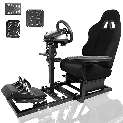 Anman Space Flight Simulator Cockpit With Racing Black Seat, Various ...