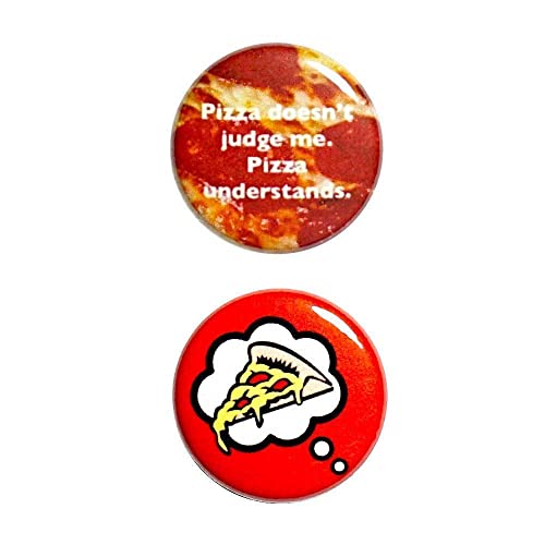 Amazon.com: Funny Pizza Buttons Pins for Backpacks or Jackets Lapel Pins Pinbacks Pizza ...