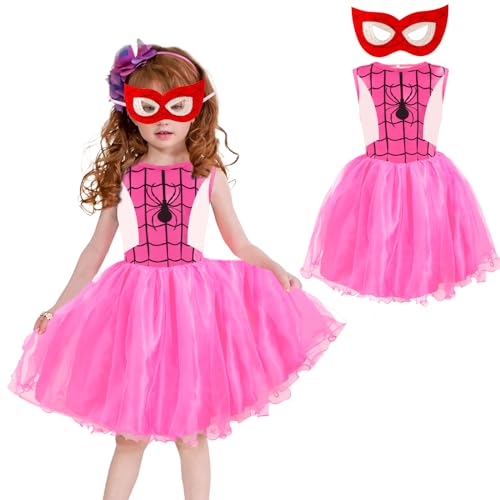 Princess Costumes for Girls, Spider Girl Costume Halloween Costume with ...