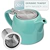 Amazon.com | ORNA Ceramic Teapot with Tea Infuser – Small Tea Pot for ...