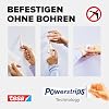 tesa Verstellbarer Klebenagel für Tapeten und Putz - höhenverstellbarer ...