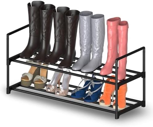 Amazon.com: Hsscblet 8 Tiers Metal Shoe Rack,Adjustable Shoe Shelf ...