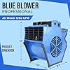 Amazon.com : BLUE BLOWER 1200 CFM 3 Speed with 2 built in outlets ...
