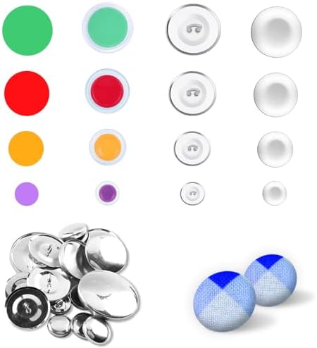 Amazon.com: 100pcs Button Covers, Cover Button Kits with 5 Sizes of ...
