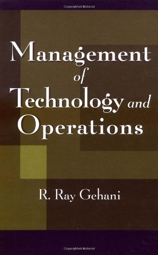 Management of Technology and Operations, Gehani, R. Ray, eBook - Amazon.com