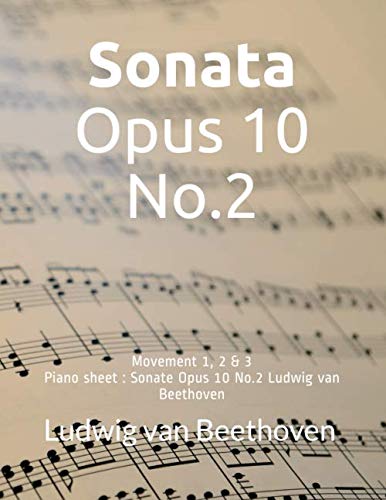 Buy Piano sheet : Sonata Opus 10 No.2 Ludwig van Beethoven Online at ...