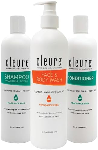Amazon.com : Cleure Shampoo and Conditioner Set Sulfate Free, Fragrance ...