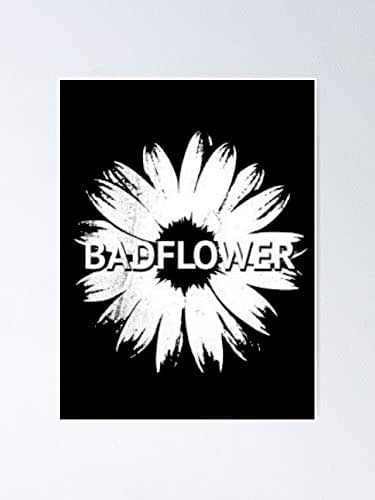 Amazon.com: Music Band Badflower Flower Black Original Retro Poster ...