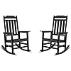 Amazon.com : hOmeQomi Rocking Chairs Set of 2, All Weather Resistant ...