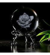 Amazon.com: 60mm Tree of Life Crystal Ball with Stand 3D Laser Engraved ...
