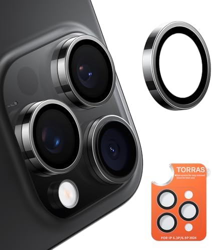 TORRAS für iPhone 16 Pro /16 Pro Max Kameraschutz [Bruchsicherer Militärgrad & Langlebigkeit ...
