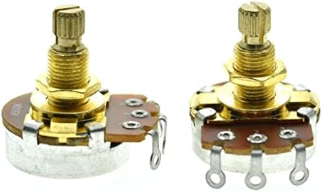 Amazon.com: 2 Pack Full Size Metric Guitar Bass Pots, 500k ...