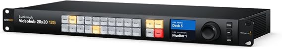 Amazon.com: Blackmagic Design Videohub 20x20 12G Zero-Latency Video ...