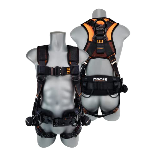 FRONTLINE FALL PROTECTION Combat Construction Full Body Harness + D ...