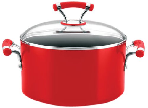 Buy Prestige Circulon Contempo Red Non-Stick Sauce Pan with Lid, 24cm ...