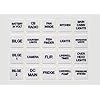 Amazon.com: 126 White Boat Dash Switch Instrument Panel Sticker Labels ...