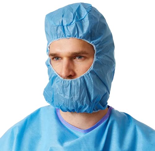MEDICAL NATION Hair Net and Beard Net | 100 Pack, Blue | Disposable ...