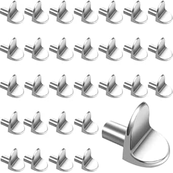 DEEGAAMART Shelf Support Pegs,Shelf Holder Replacement Peg, 5mm Cabinet ...