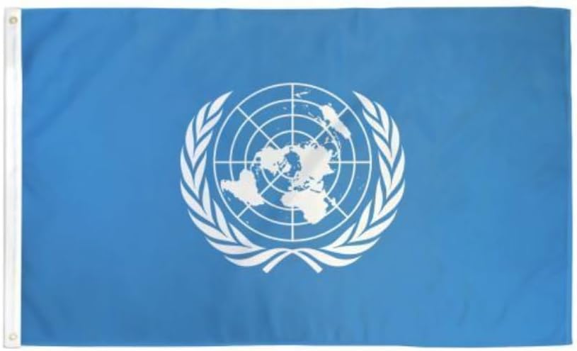 Amazon.com : United Nations flag 2X3ft poly 100D : Patio, Lawn & Garden