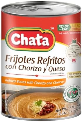 Amazon.com: Chata Refried Beans Chorizo & Cheese Can | Practical ...