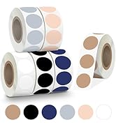 3000 Pcs Coloured Dot Stickers 20mm Sticky Dots Circle Stickers ...