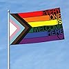 Amazon.com : Progress Pride Flag 3x5 Foot LGBTQ Rainbow Lesbian Gay ...