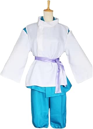 Amazon.co.jp: [Grkoo] コスプレ専門店 千と千尋の神隠し風 千尋 コスプレ衣装セット ハロウィン仮装 変装 イベント 文化祭 学園祭 体育祭 変身 (ホワイト,子供(135 ...