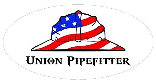 Large 5'' Sticker - Union Pipefitter Hard Hat - Construction Toolbox ...