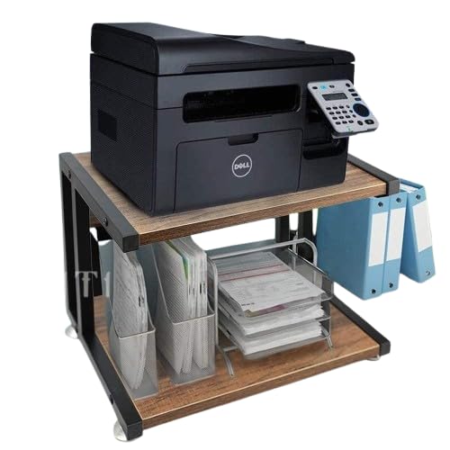 Priti Wood Printer Stand, Multipurpose Storage Shelf for Home, Office ...