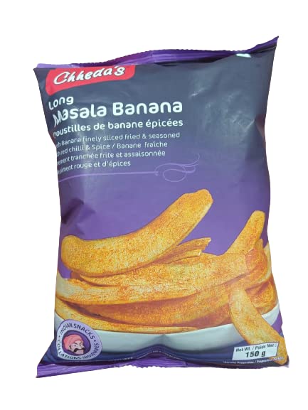 Long Masala Banana Chips - Banana Wafers - Crispy Chips 150gm (Pack of ...