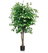 Amazon.com: Worth Garden 4ft Artificial Areca Palm Plant, Fake Cane ...