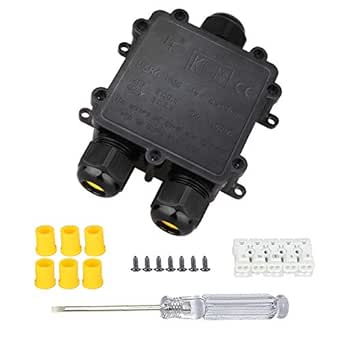 Junction Box Outdoor Waterproof IP68, Larger 3-Way Plug Line External ...