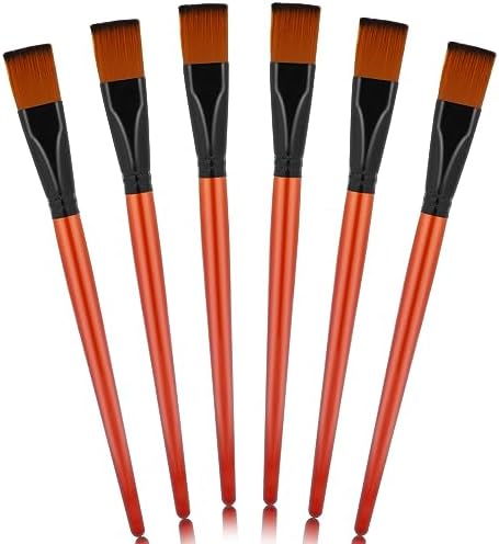 Amazon.com: 10Pcs 1 inch Flat Paint Brushes for Acrylic Painting ...