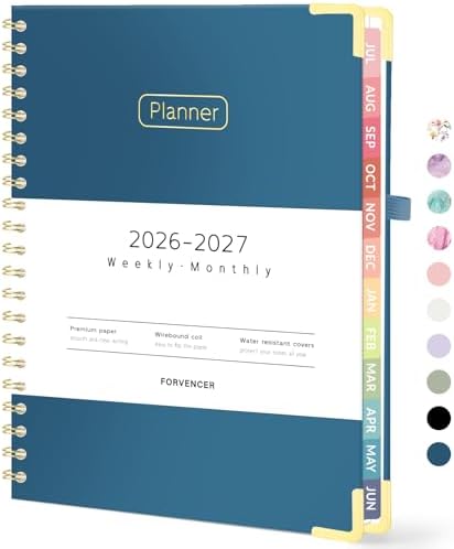 Amazon.com : Forvencer Academic Planner 2026-2027, Hardcover Calendar ...