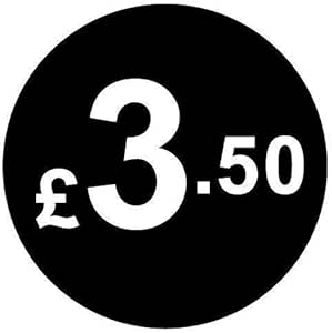 Amazon.com: From 99p to £10 - Pack of 200 Black 20mm Price Stickers ...