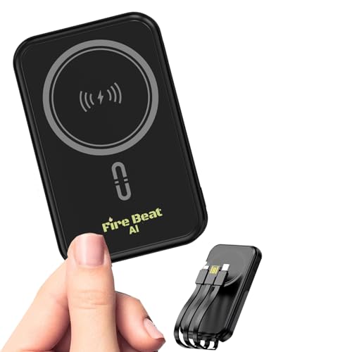 Fire Beat Slim Magnetic Wireless Powerbank Explosion Safe 10000mAh Mag ...