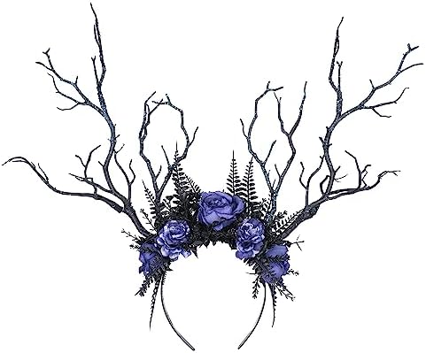 Amazon.com : MOSTORY Handmade Black Branch Headband Gothic Woodland ...