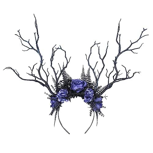 Amazon.com: MOSTORY Handmade Black Branch Headband Gothic Woodland ...