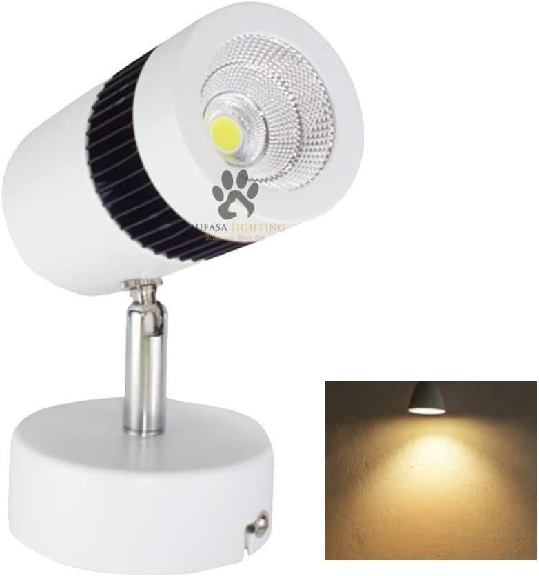 Mufasa 6 Watts White Body LED Spot Focus Wall Light- (Warm White ...