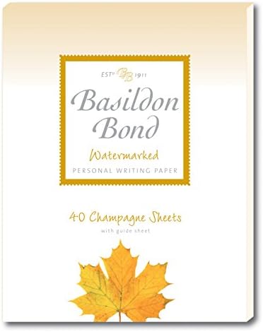 Basildon Bond Luxury Writing Pad with 40 Sheets - Champagne, P4TO (178 ...