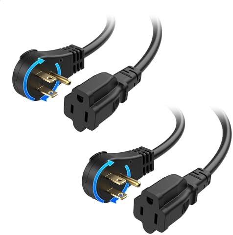 Amazon.com: [ETL Listed] Cable Matters 2-Pack 16 AWG 360° Rotating Flat ...